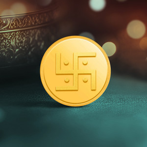 Candere by Kalyan Jewellers Swastik Impression 24 (999) K 2 g Yellow ...
