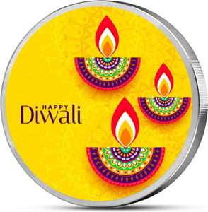 DA Jewels MOHUR Happy Diwali Silver Coin S 999 20 g Silver Coin Price ...