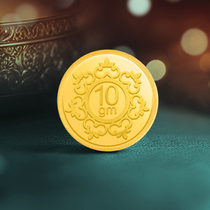 Candere by Kalyan Jewellers Solid 24 (999) K 10 g Yellow Gold Coin ...