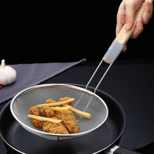 YUMWARE 14 cm Steel Puri Jhara Oil Strainer – Skimmer for Deep Frying ...
