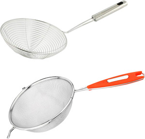 IDEAL PRIME Stainless Steel Juice Strainer Deep Fry Basket Puri Jhara ...