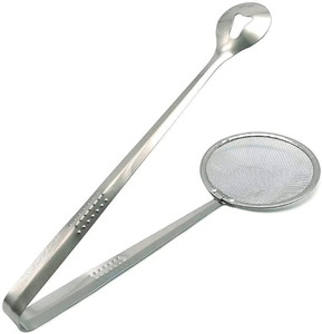 UNI5 2 In 1 Stainless Steel Frying Tool Strainer | Oil Frying & BBQ ...