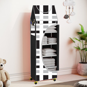 G Genipap 6 Cabinet Baby Almirah, Kids Wardrobe, Folding Almirah,With ...