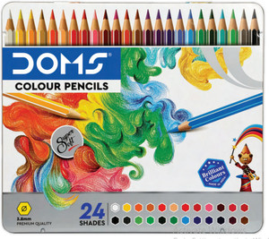 Flipkart.com | DOMS PENCIL COLOUR (TIN) NORMAL Shaped Color Pencils