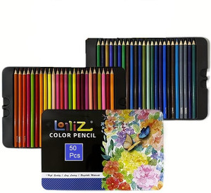 Flipkart.com | Arrolliant Oil Colour Metal Box Colored Pencils Shaped ...