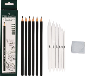 Flipkart.com | Ortan 6 Graded Pencil Set, 6 Smudging Stumps +1 ...