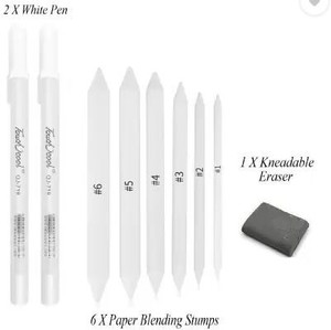 Flipkart.com | Ortan Art Blender, Eraser,2X white Highlighter Pen 0.8mm ...