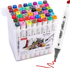 Flipkart.com | WECAN FASHION 48pcs Double Sided Pastel Color Palette ...