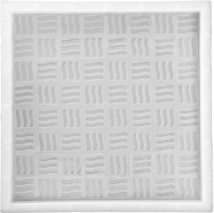 REIYO Plastic WAVES Chequered Paver Block Mould (12" x 12") Column Cap ...