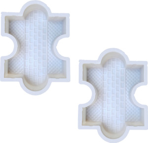 vilas Plastic Brook(Brick Design) Paver Block Mould 50mm Interlocking ...