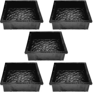 REIYO Black 8x8 Marble Paver Block Mould 60mm (5 Pcs) Column Cap & Base ...