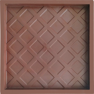 vilas White Plastic 12X12 Chequred Cedbury Paver Block Mould 25mm ...