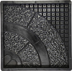 Reyal Black PVC Chequered Mould Rangoli 12x12 (Make in India) Column ...