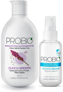 Godrej Professional Probio Quinoa Smooth Shampoo,250ml & Probio Keratin ...