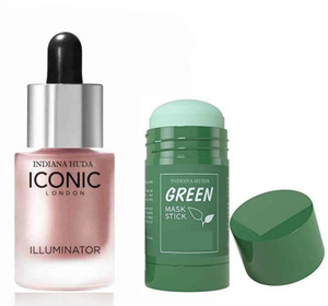 INDIANA HUDA BLOSSOM (Peachy Rose Gold)Iconic illuminator highlighter ...