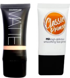 PRILORA GEL BASE PRIMER & FULL COVERAGE FOUNDATION COMBO KIT Price in ...