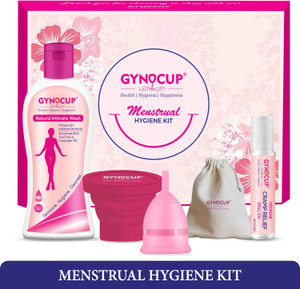 Gynocup Menstrual Cup With Female Intimate Wash & Sterilizer Container ...