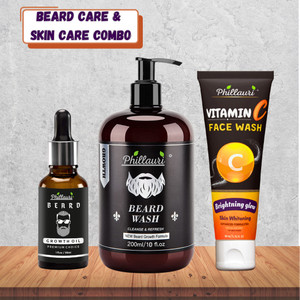 Phillauri Beard Hair Fall & Growth Control Hair Oil & Beard Wash With ...