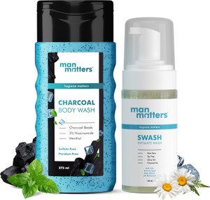Man Matters Bright Skin Kit for Men | Activated Charcoal Body Wash ...