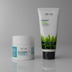 Olrice Rice Bliss Bundle- Rice Extract Facewash (100ml) & Rice Infused ...