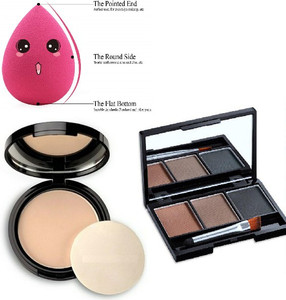 KAIASHA BEST MAKEUP COMBO KIT WATERPROOF COMPACT POWDER AND 3 IN 1 ...