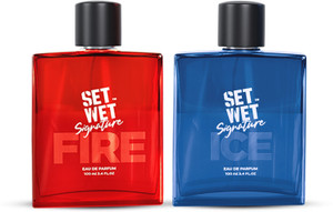 Buy SET WET Fire & Ice Perfume for Men, Woody & Citrusy Long Lasting ...