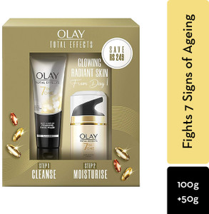 OLAY Total Effects 7 in 1, Exfoliating Cleanser 100g + Anti Ageing ...