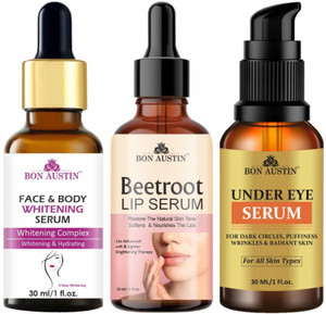 Bon Austin Face and Body Whitening Serum & Beetroot Lip Serum & Under ...