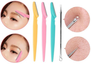 Wonholli Face Razor for Eyebrows, Upper Lip & Stainless Steel Pimple ...
