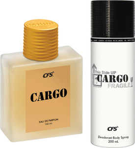 CFS Cargo Khakhi EDP Long Lasting Perfume & Cargo White Deodorant Body ...