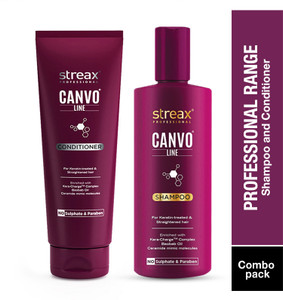 Streax Professional Canvo Line Shampoo ( 250ML ) & Conditioner ( 250ML ...