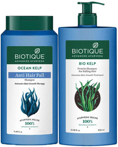 BIOTIQUE Protein Shampoo For Falling Hair Intensive Hair Regrowth 180ml ...