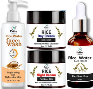 Pattra Rice Water Face Cream, Face Serum & Face Wash for Skin Whitening ...