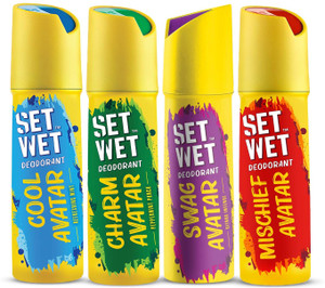SET WET Cool, Charm, Swag & Mischief Avatar Deodorant & Body Spray ...