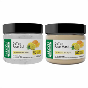 LUVYH DeTan Face Gel- 100gm and DeTan Face Mask- 100gm Price in India ...