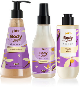 Plum BodyLovin' Vanilla Vibes Shower-Moisturize-Mist Trio Price in ...