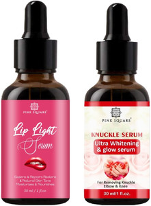 Pink Square Lip Light Serum - Softens and Natural Lips & Knuckle ...