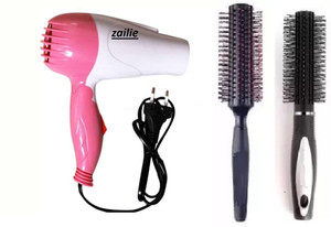 Zailie 1290 Hair Dryer With saloon Comb , Red Round Comb Price in India ...