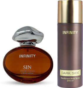 INFINITY Sin EDP Long Lasting Perfume & Dark Side Deodorant Body Spray ...