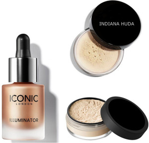 INDIANA HUDA ORIGINAL(Champagne Shimmer)Iconic illuminator highlighter ...