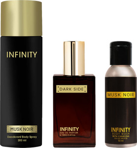 INFINITY Musk Noir 200ml Deodorant, Dark Side 25ml EDP Perfume, Musk ...