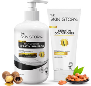The Skin Story Keratin Hair Care Duo (Shampoo + Conditioner) Price in ...