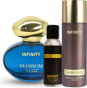 INFINITY Blossom EDP Perfume 50ml,Dark Side Deo Body Spray 200ml,Musk ...