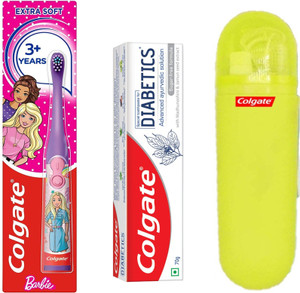 Colgate Barbie Battery Toothbrush for kids+Toothpaste for the oral ...