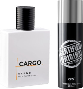 CFS Cargo Blanc EDP Long Lasting Perfume & Certified Black Deodorant ...