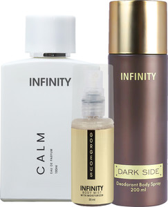 INFINITY Calm EDP Perfume 100ml, Dark Side Deo Body Spray 200ml ...