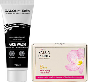 Salon In A box Deep Cleansing and Brightening Facewash + Anti-Ageing ...