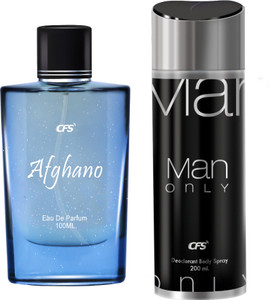 CFS Afghano EDP Long Lasting Perfume & Man Only Black Deodorant Body ...