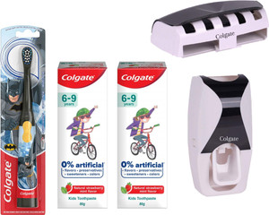 Colgate Batman Electric Toothbrush for kids+Kids Toothpaste 6-9 Years ...