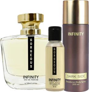 INFINITY Gorgeous EDP Perfume 100ml,Dark Side Deodorant 200ml,Gorgeous ...